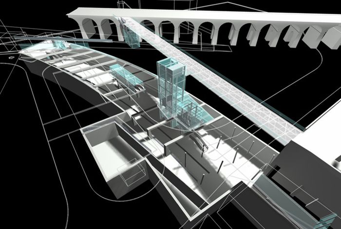 Interface Flon Railway and Metro Station